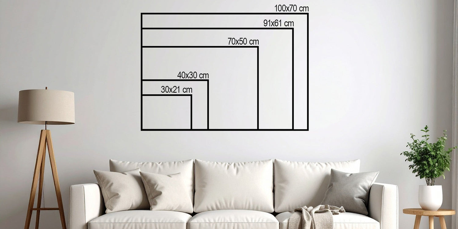 The Ultimate Guide to Choosing Poster Sizes for Your Space – Japandi.Art